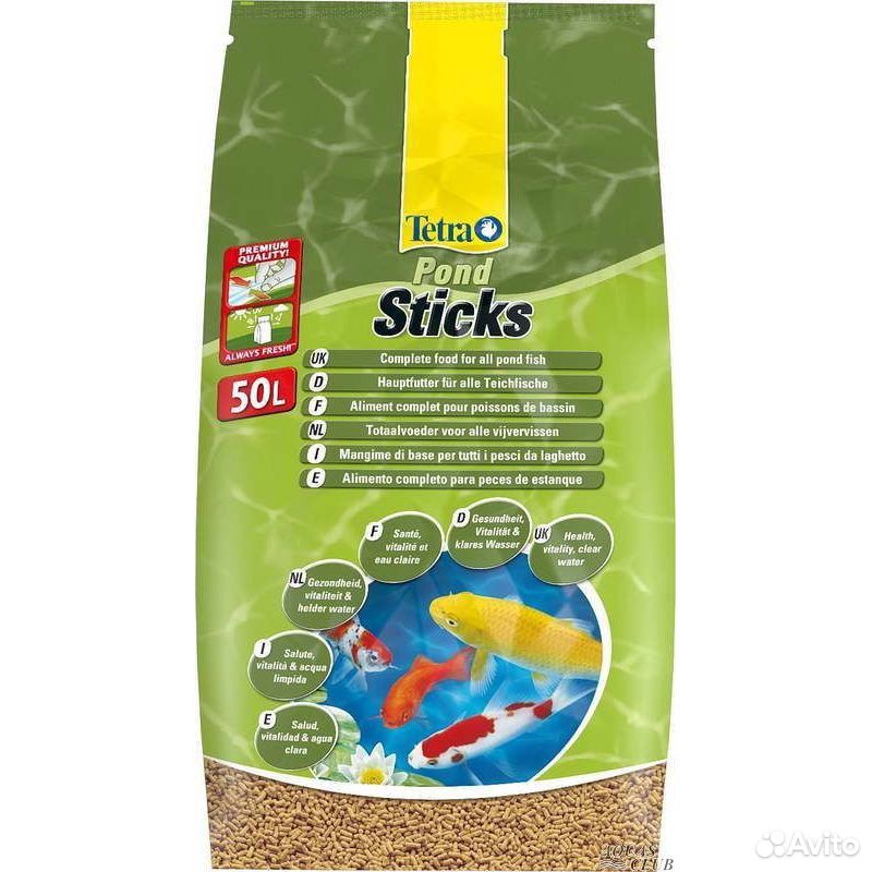 Корм для прудовых рыб Tetra pond sticks 50 л