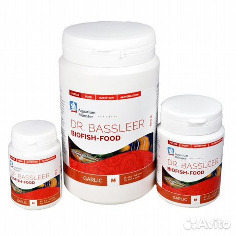 Корм для рыб DR. bassleer BF garlic М