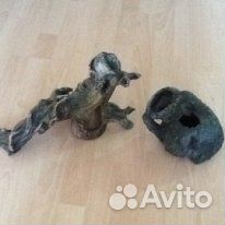 Продаю корягу И грот для аквариумных рыб