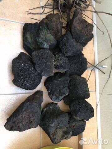 Лава черная