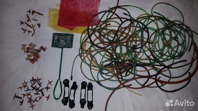 Шланги, крестовины, зажимы, краники, сачок