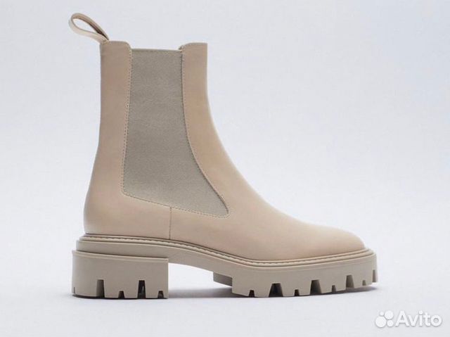 Ботинки Zara челси бежевые женские 41 купить в Москве | Личные вещи | Авито